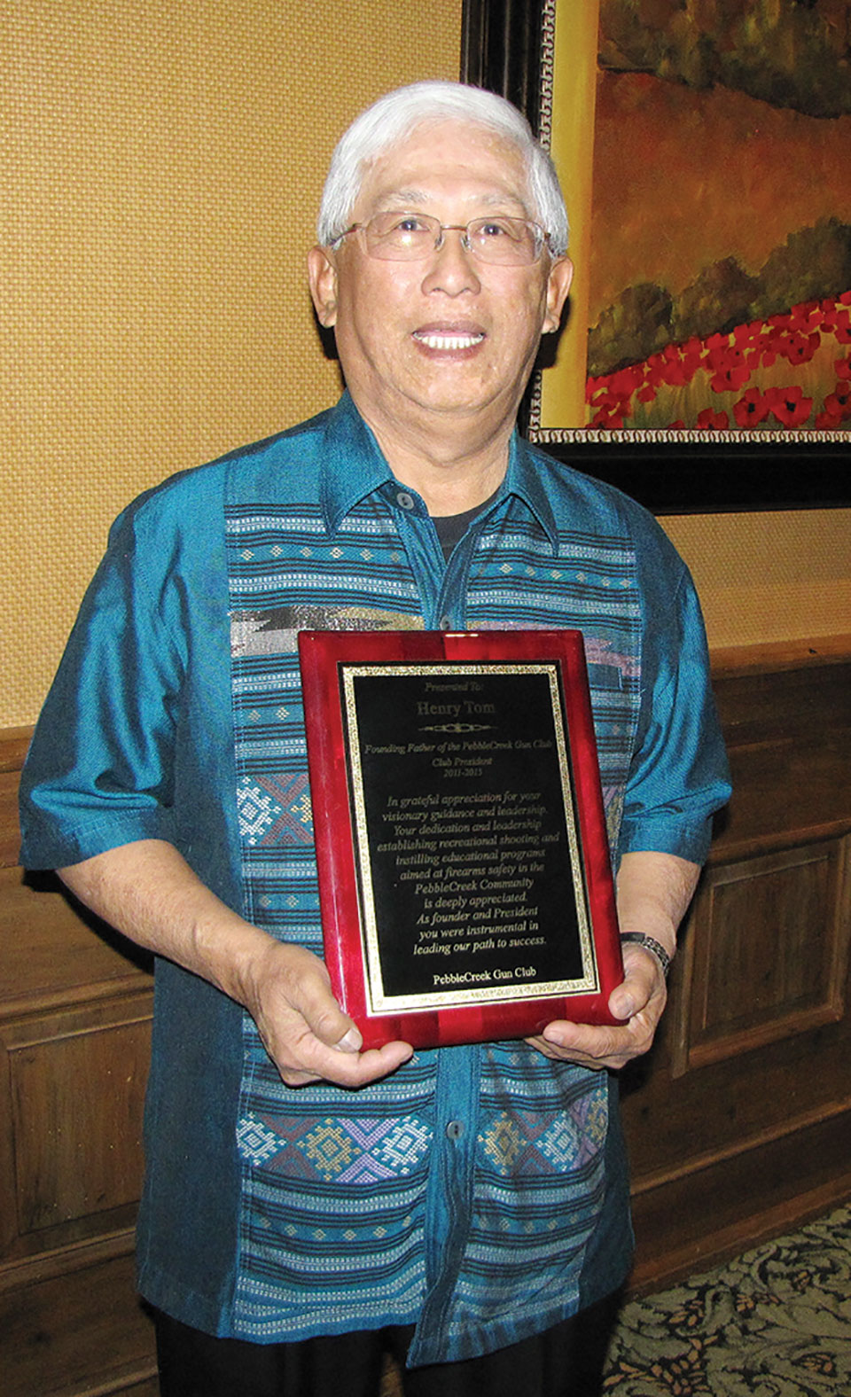 PebbleCreek Gun Club honors Henry Tom – PebbleCreek Post